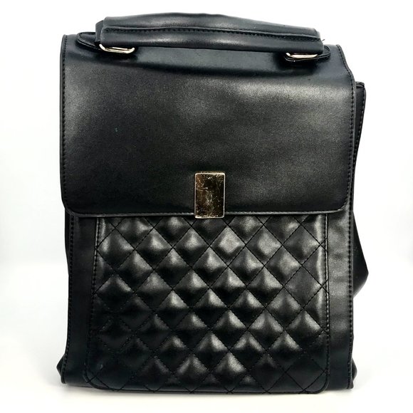Unbranded | Bags | Womans Quilted Vegan Leather Backpack Bag Purse 3 ...